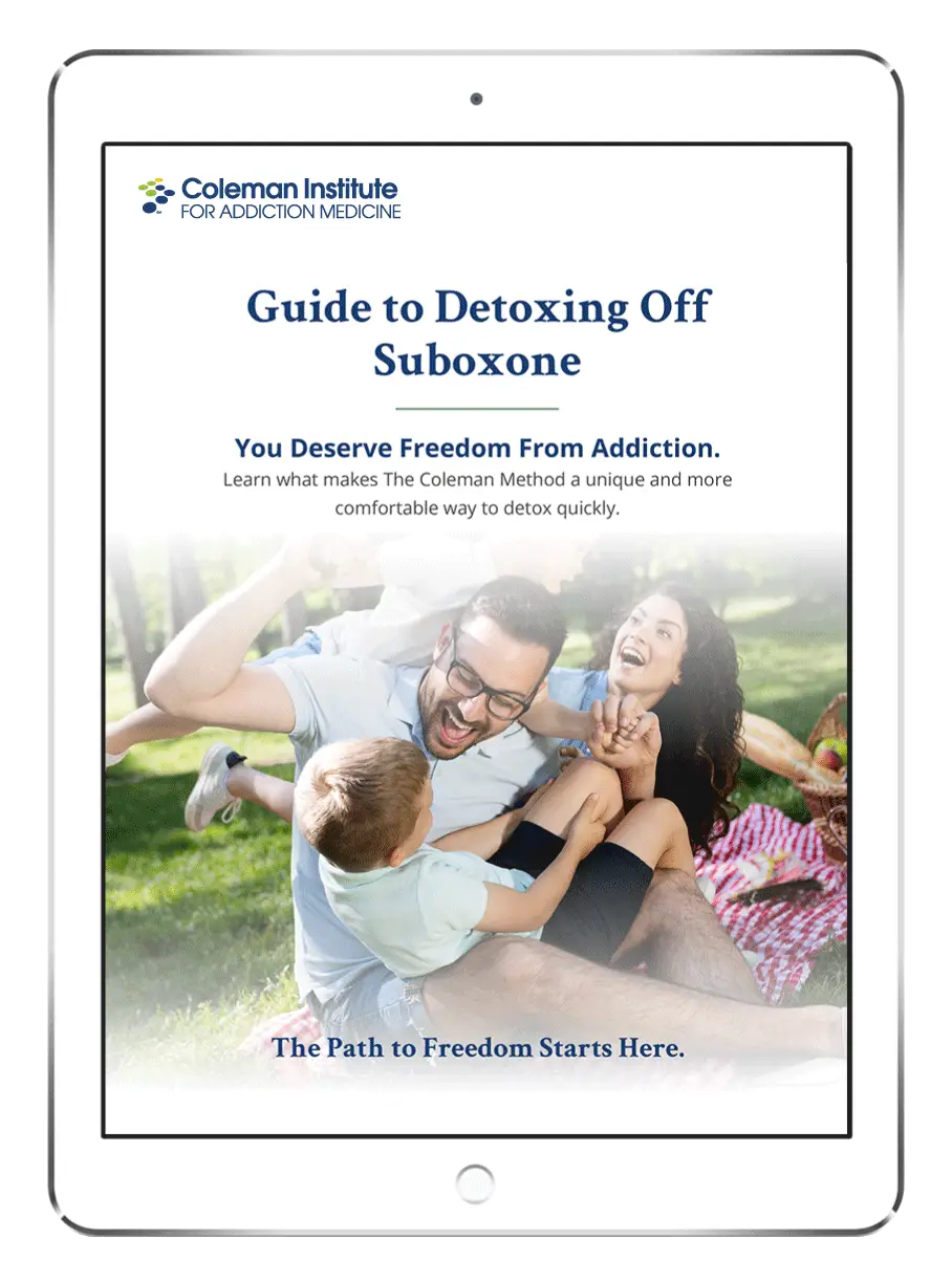 Guide to Detoxing Off of Suboxone | The Coleman Institute